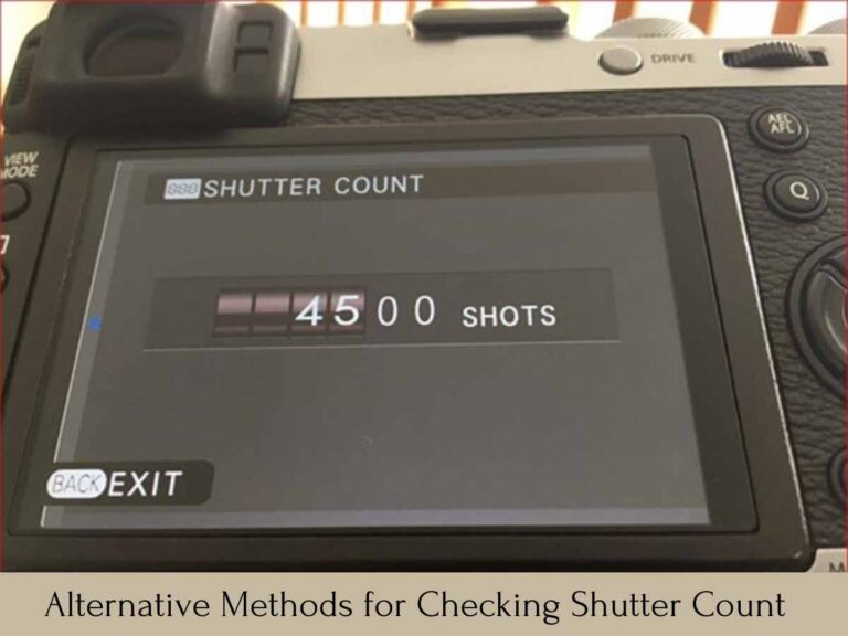 how to check camera shutter count in photoshop